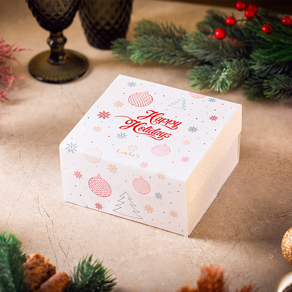 Happy Holidays Gift Box, 23 pc. – Layla's Delicacies